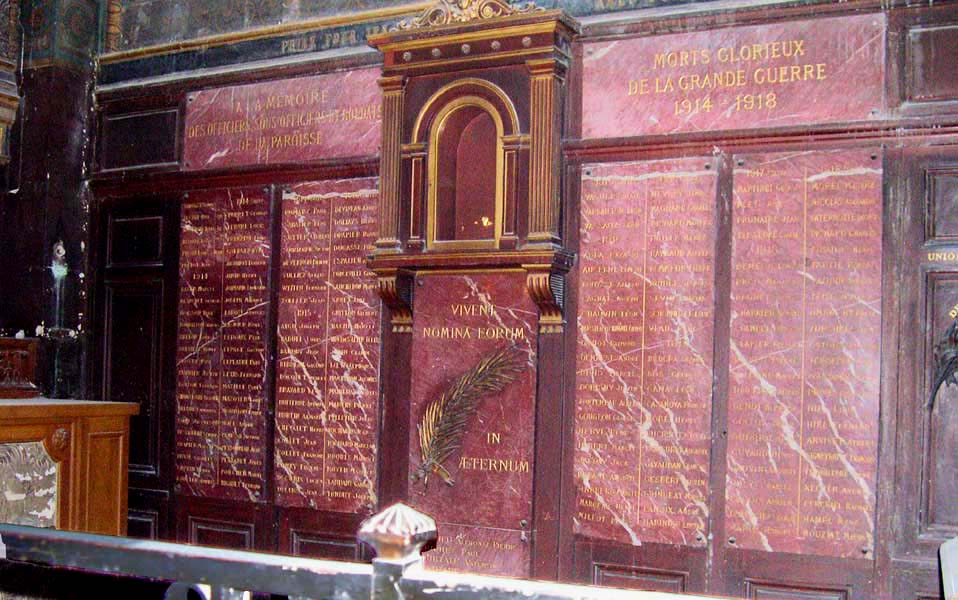This dignified and very large memorial, as you can see in the lower ...